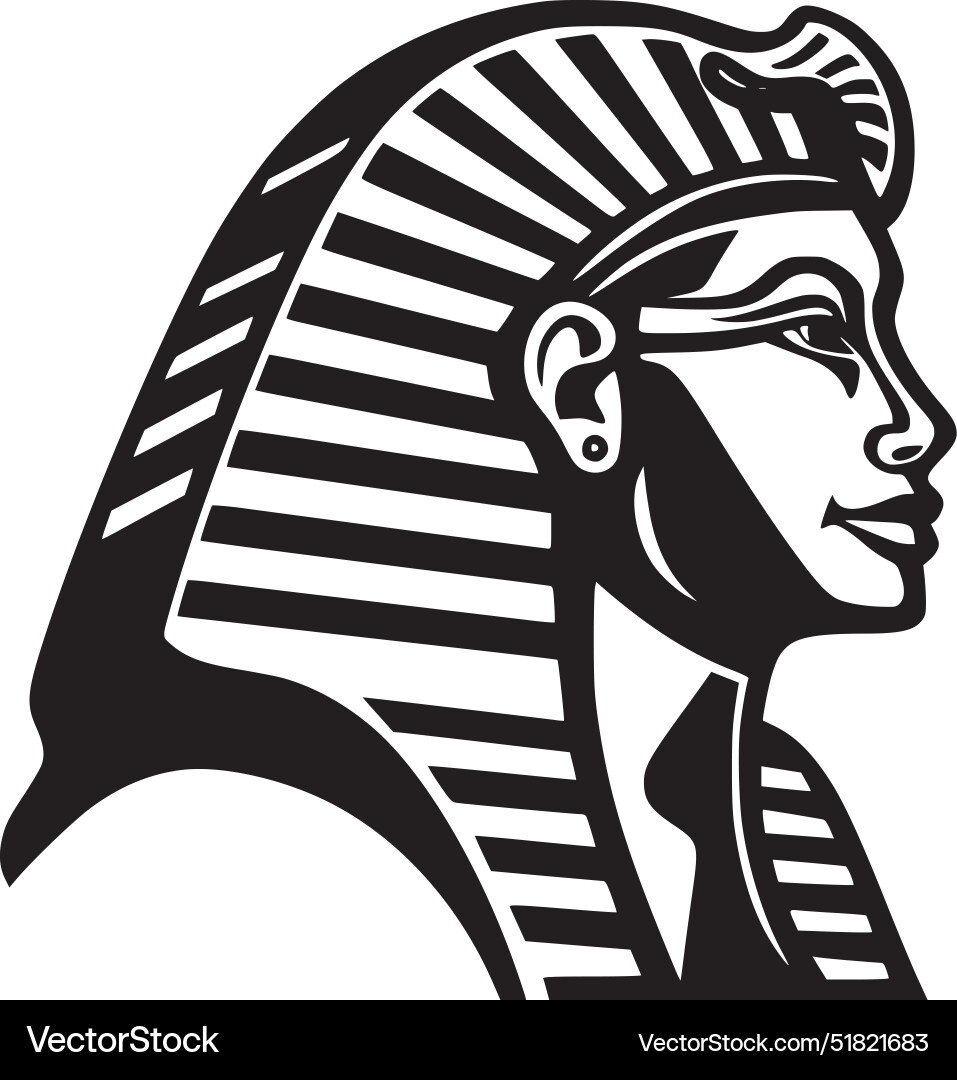 Sphinx - black and white Royalty Free Vector Image