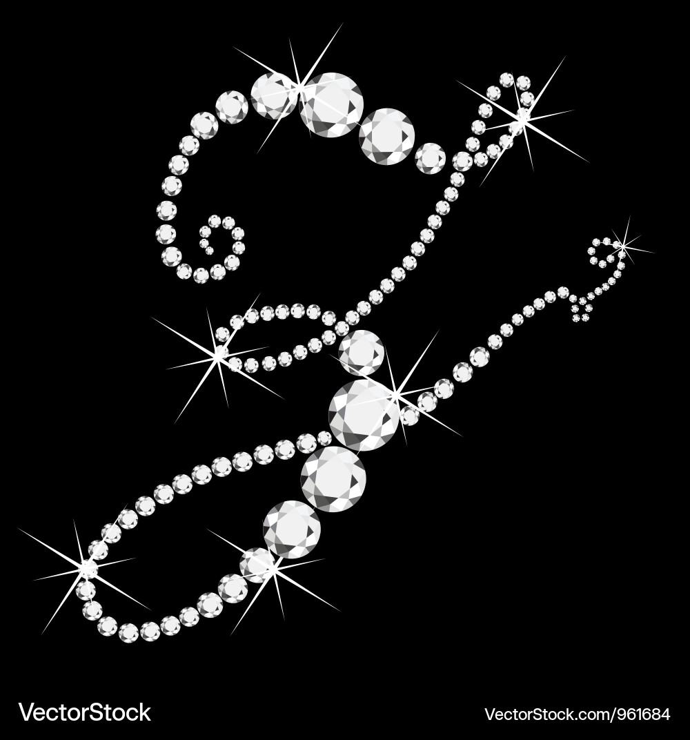 Elegant Diamond Z Letter Royalty Free Vector Image