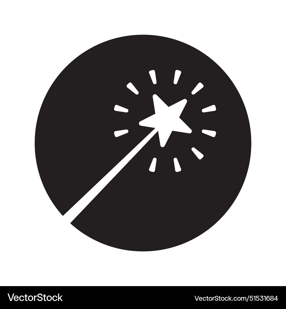 Magic wand icon Royalty Free Vector Image - VectorStock