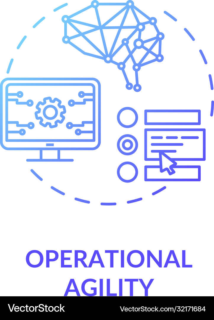 Operational Agility Concept Icon Royalty Free Vector Image