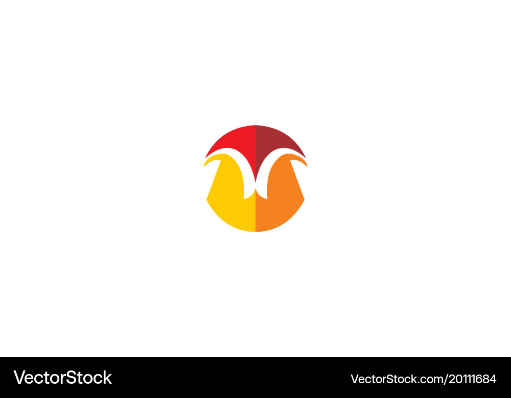 Shape geometry unusual company logo Royalty Free Vector