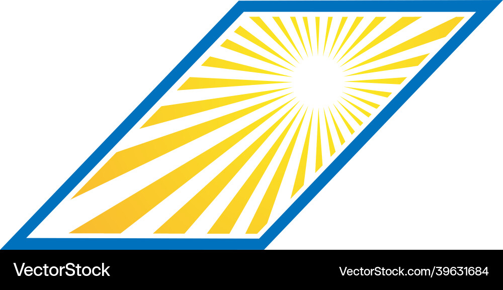 Solar plate and monogram Royalty Free Vector Image