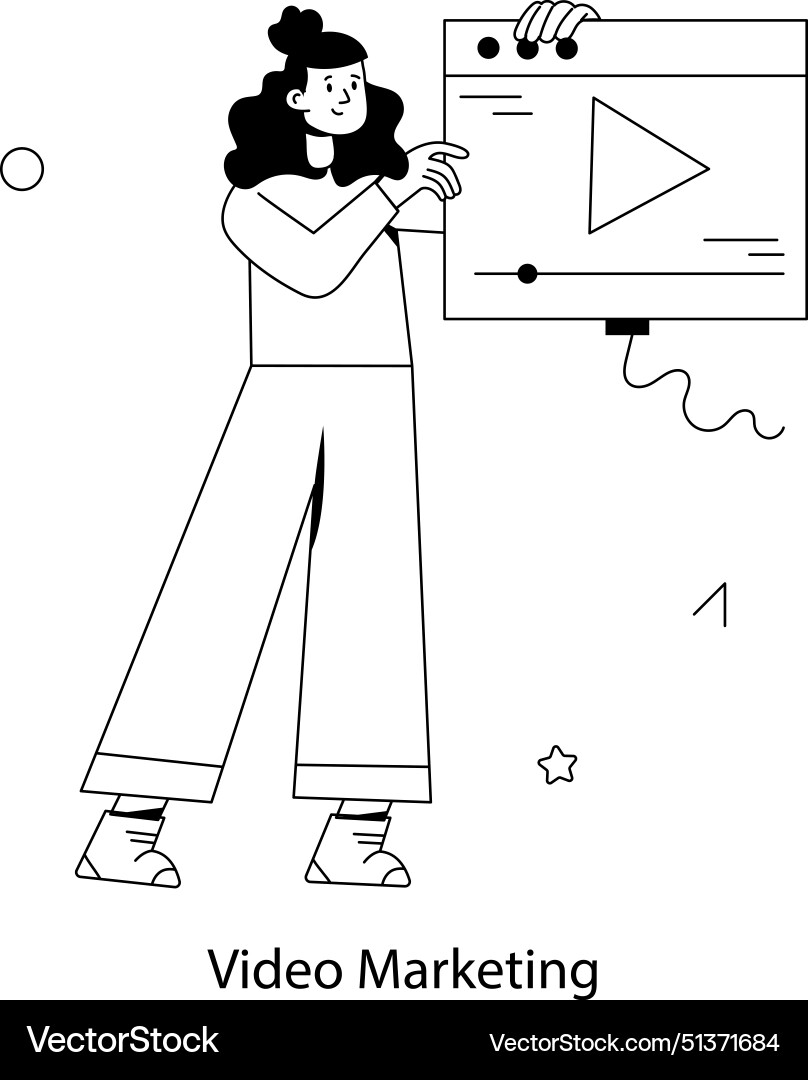 Video marketing Royalty Free Vector Image - VectorStock