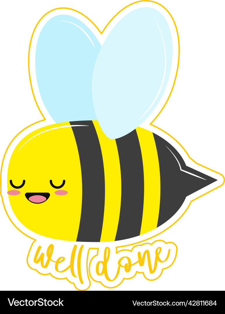 Well done motivational Royalty Free Vector Image