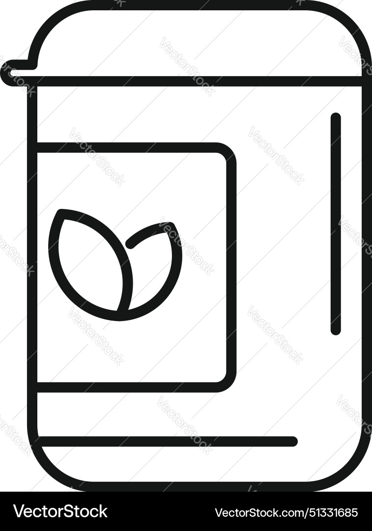 Ecofriendly natural product packaging icon Vector Image
