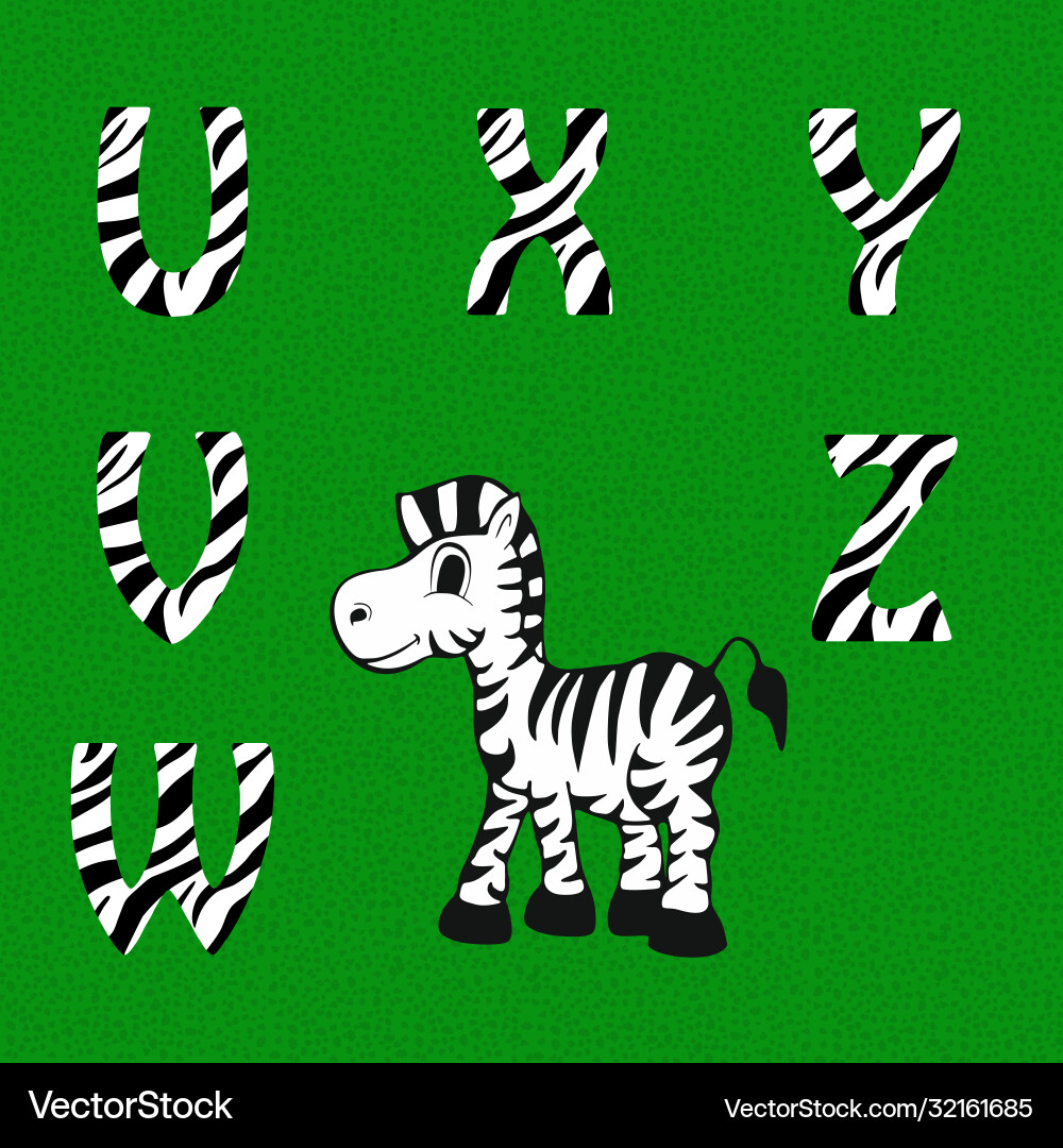 Font with a bright point capital letters Vector Image