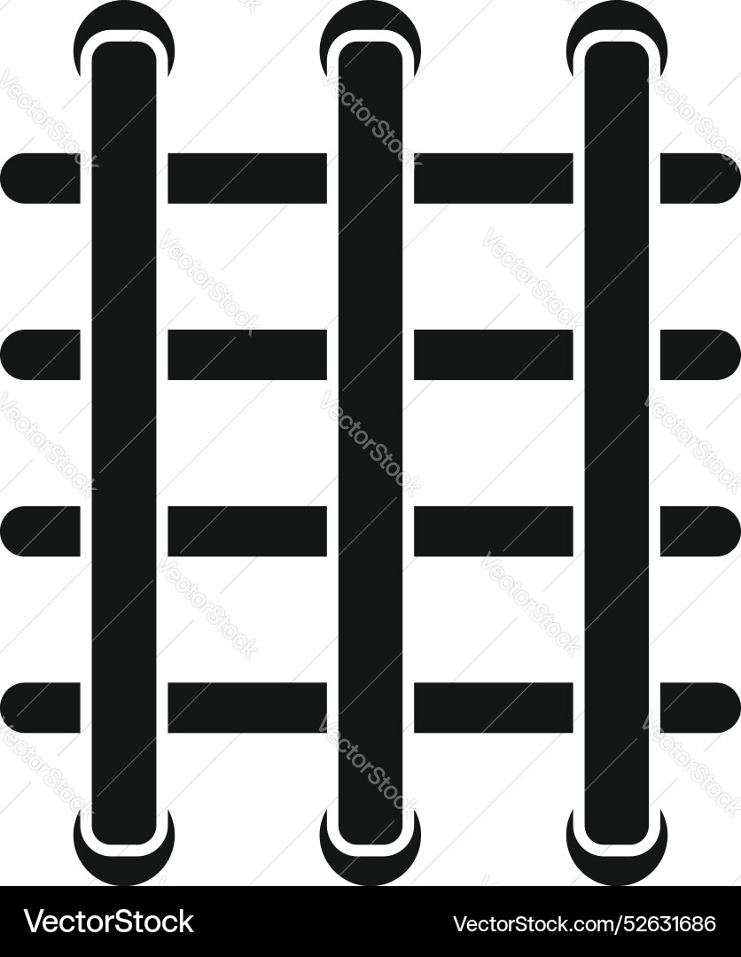 Blacksmith forging metal fence forged grid icon Vector Image