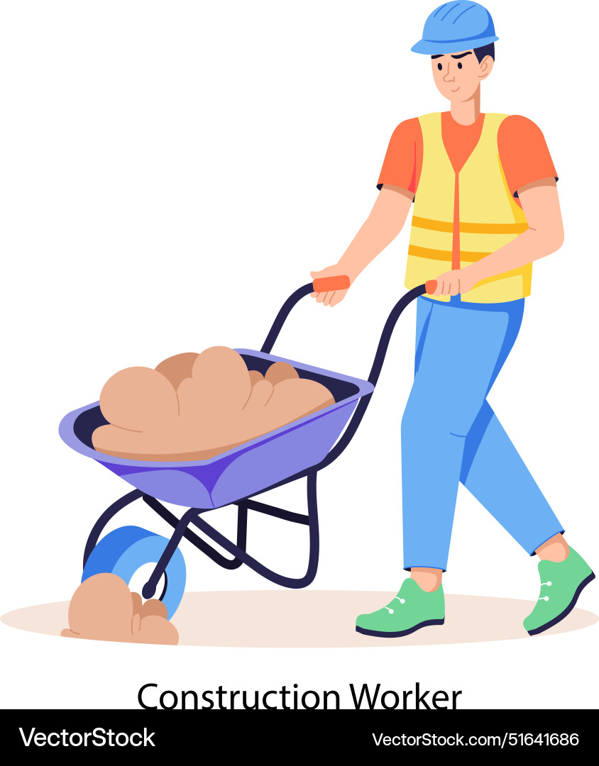 Construction worker Royalty Free Vector Image - VectorStock