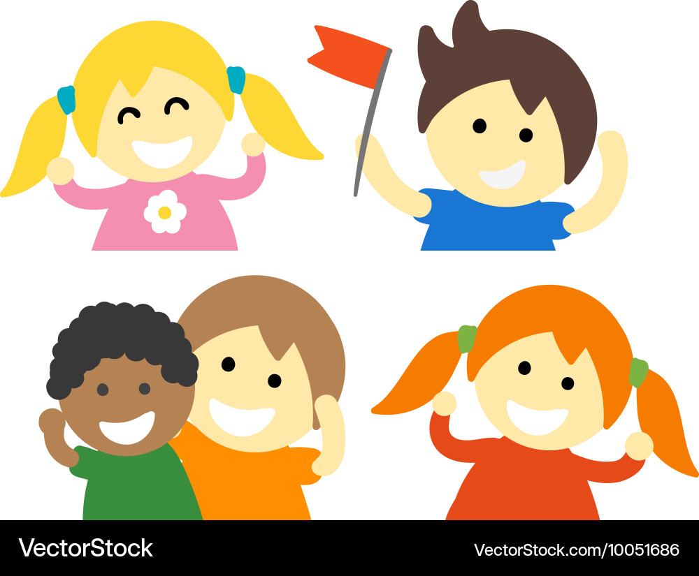 Different kids Royalty Free Vector Image - VectorStock