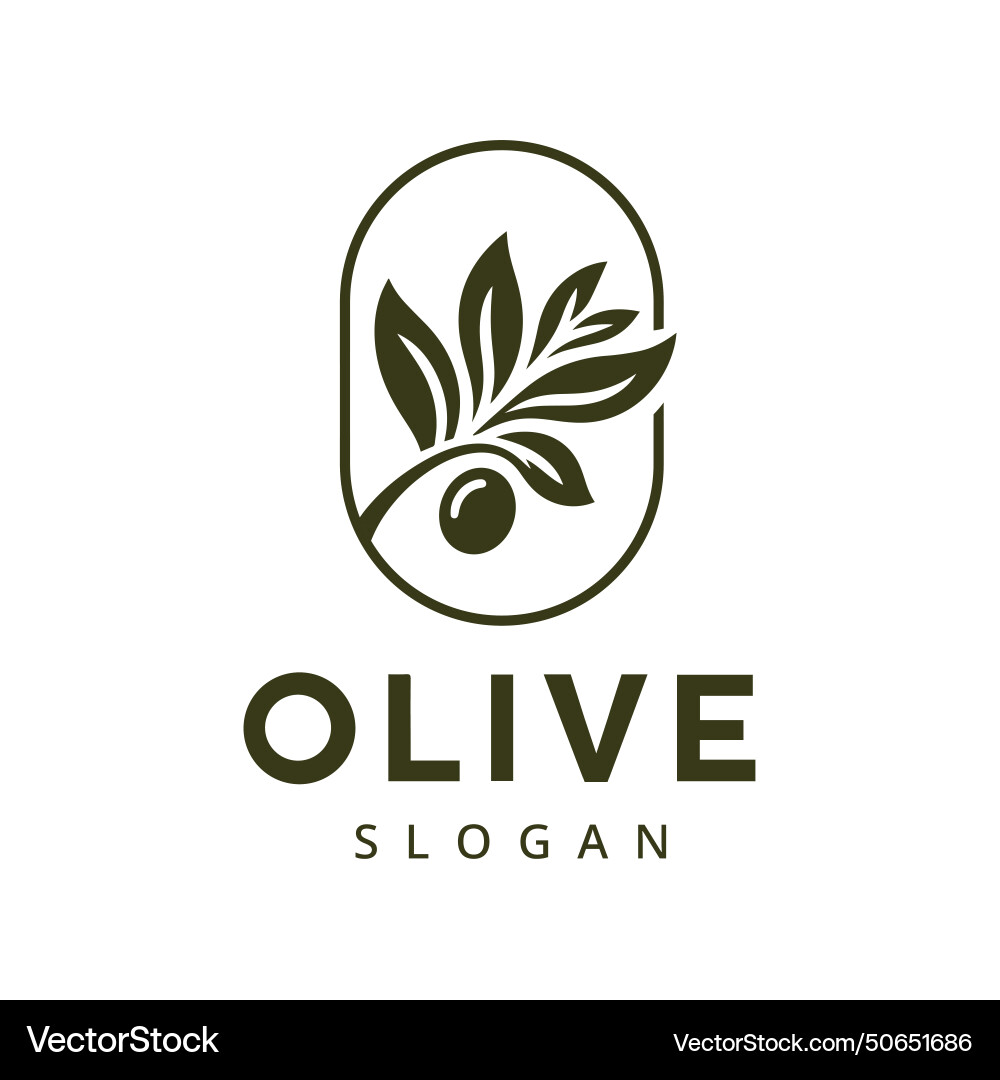 Olive oil logo design template premium Royalty Free Vector