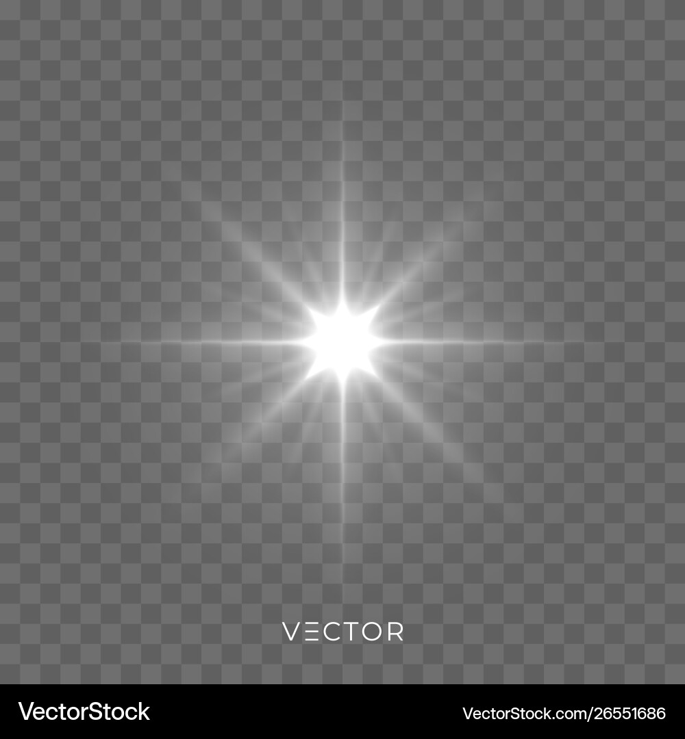 Star Light Flash Sparkle Magic Royalty Free Vector Image