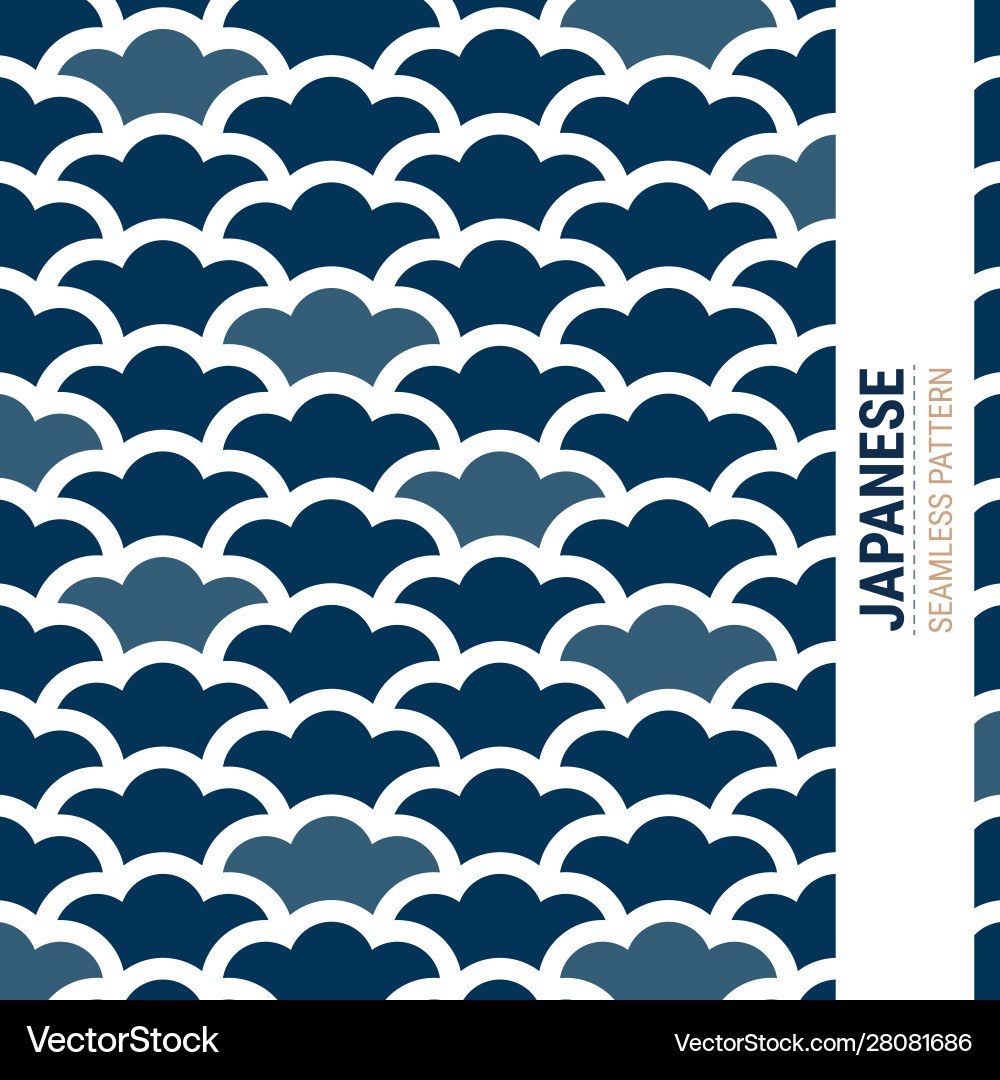 Traditional japanese seamless pattern Royalty Free Vector