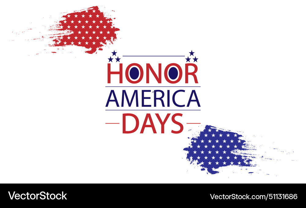 United we stand graphic text design for honor Vector Image