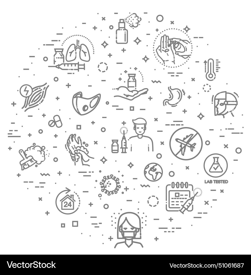 Coronavirus prevention Royalty Free Vector Image