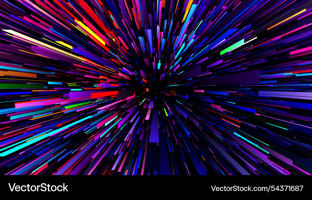 Dynamic explosion futuristic burst neon rectangles