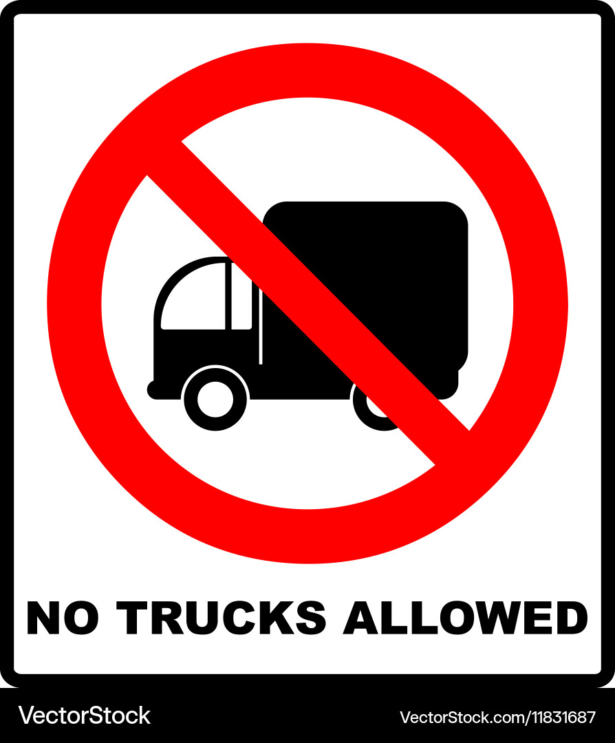 No Truck Sign