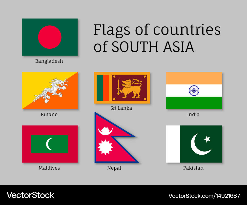 South Asian Countries Flags 120,600+ South Asia Flag Stock Photos,