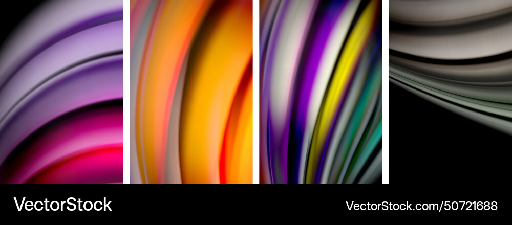 Blurred color line backgrounds Royalty Free Vector Image