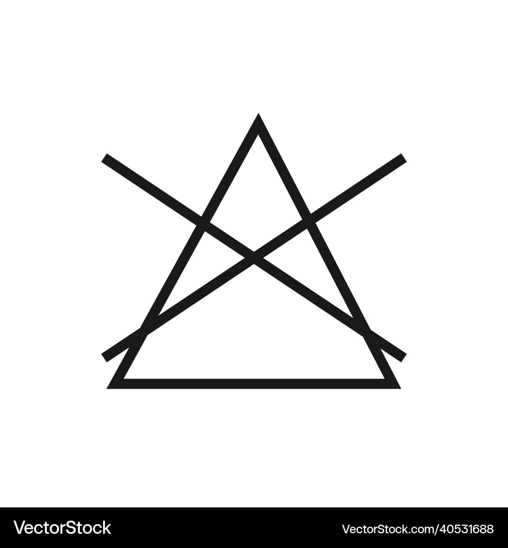 Do not bleach outline icon isolated Royalty Free Vector