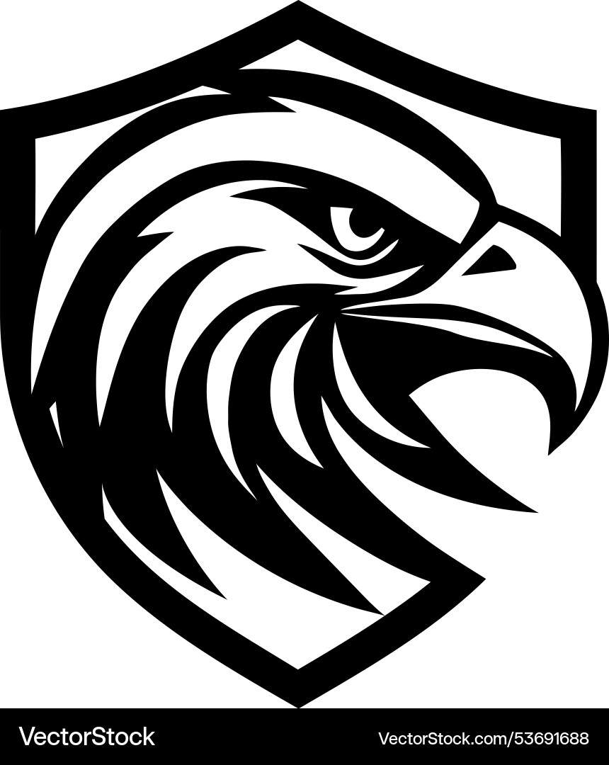 Eagle security logo Royalty Free Vector Image - VectorStock