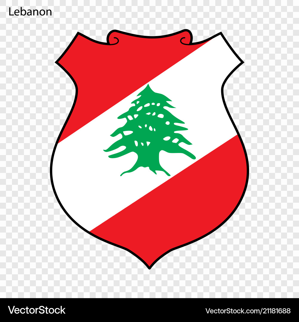 Lebanon National Emblem Royalty Free Vector Image