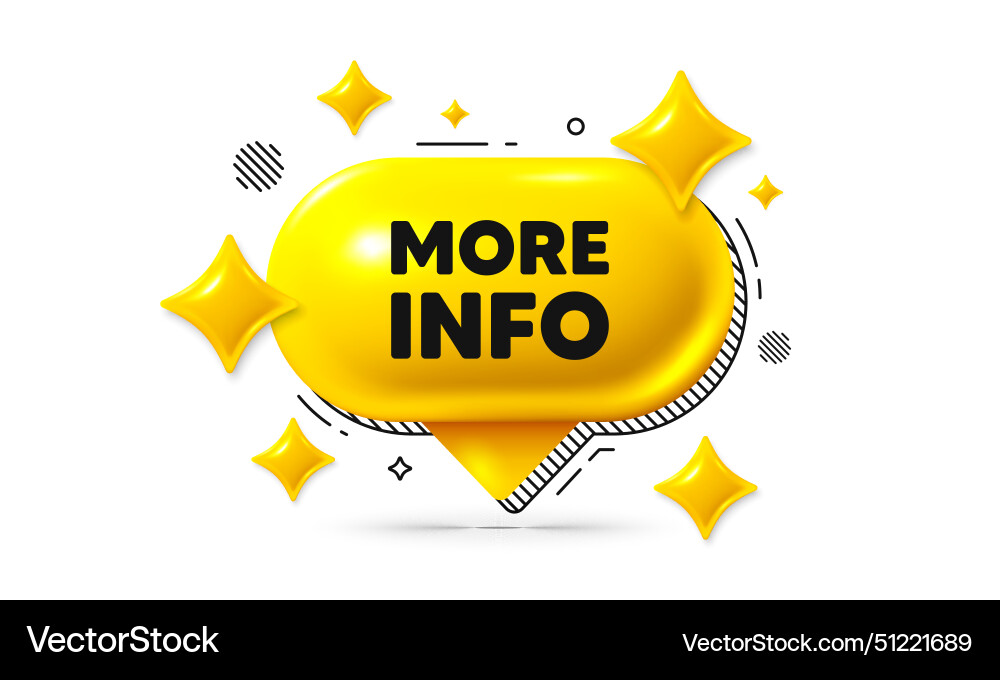 More info symbol navigation sign chat speech Vector Image