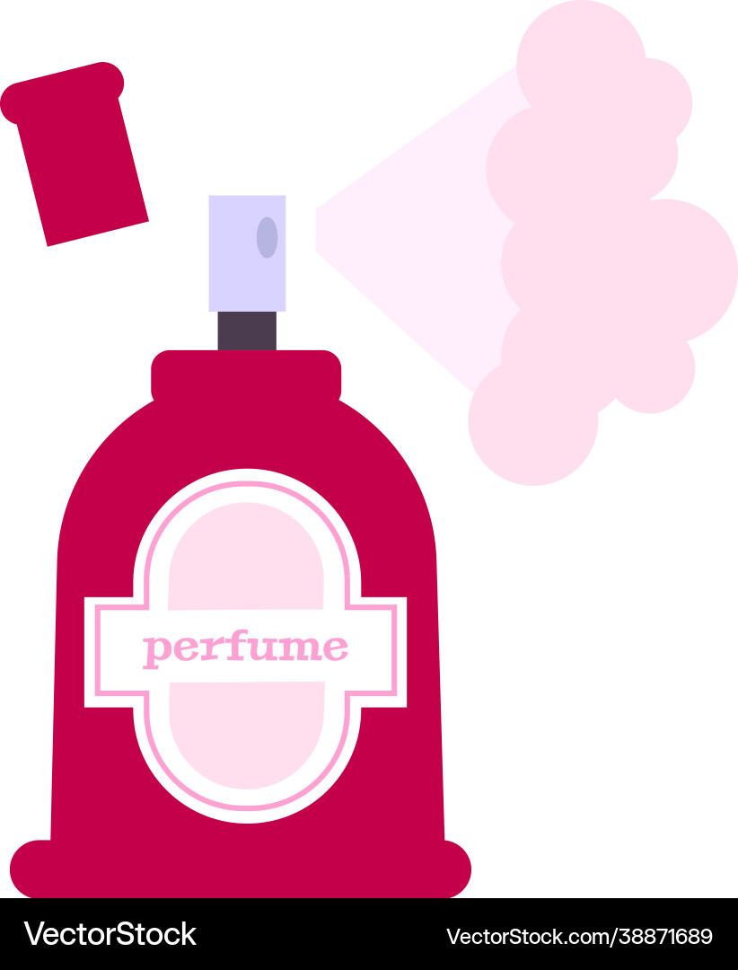 Perfume flat Royalty Free Vector Image - VectorStock