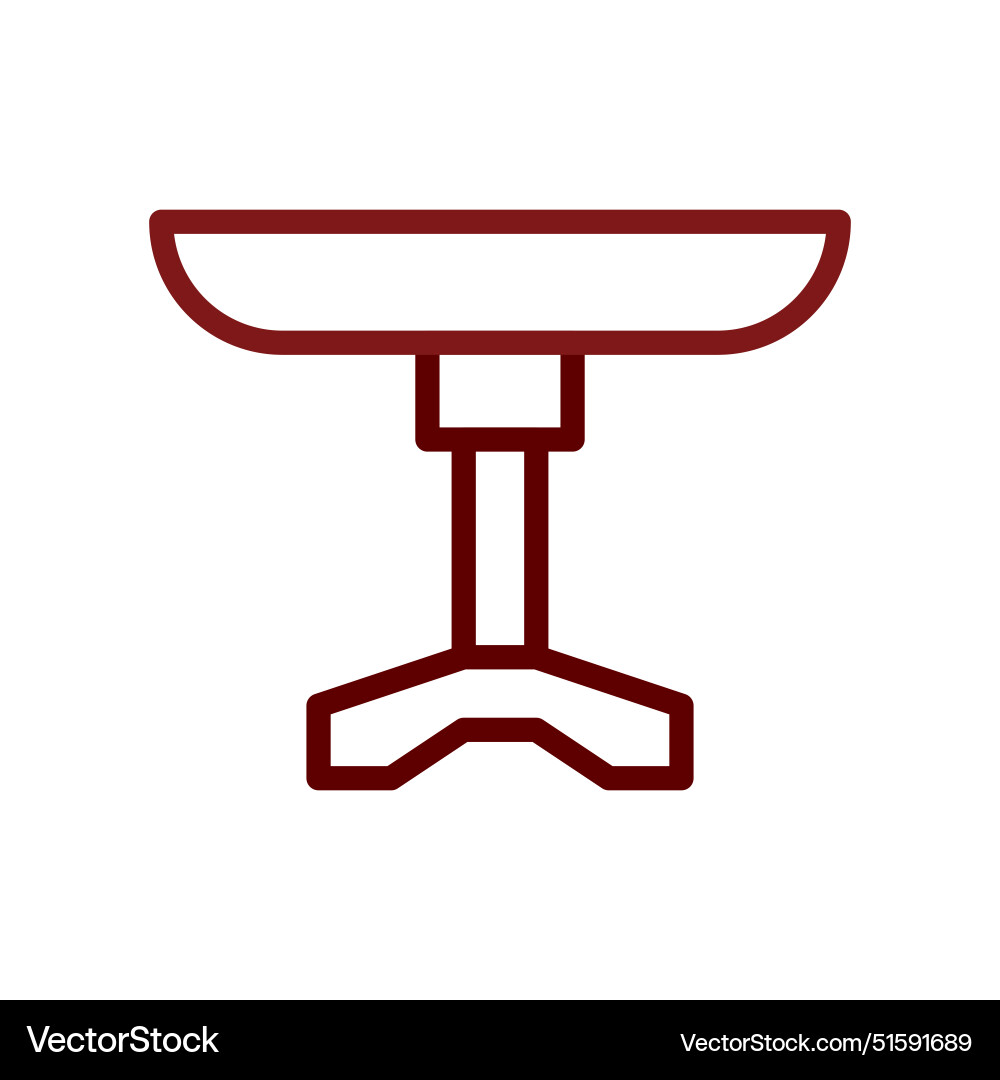 Table icon duocolor brown Royalty Free Vector Image