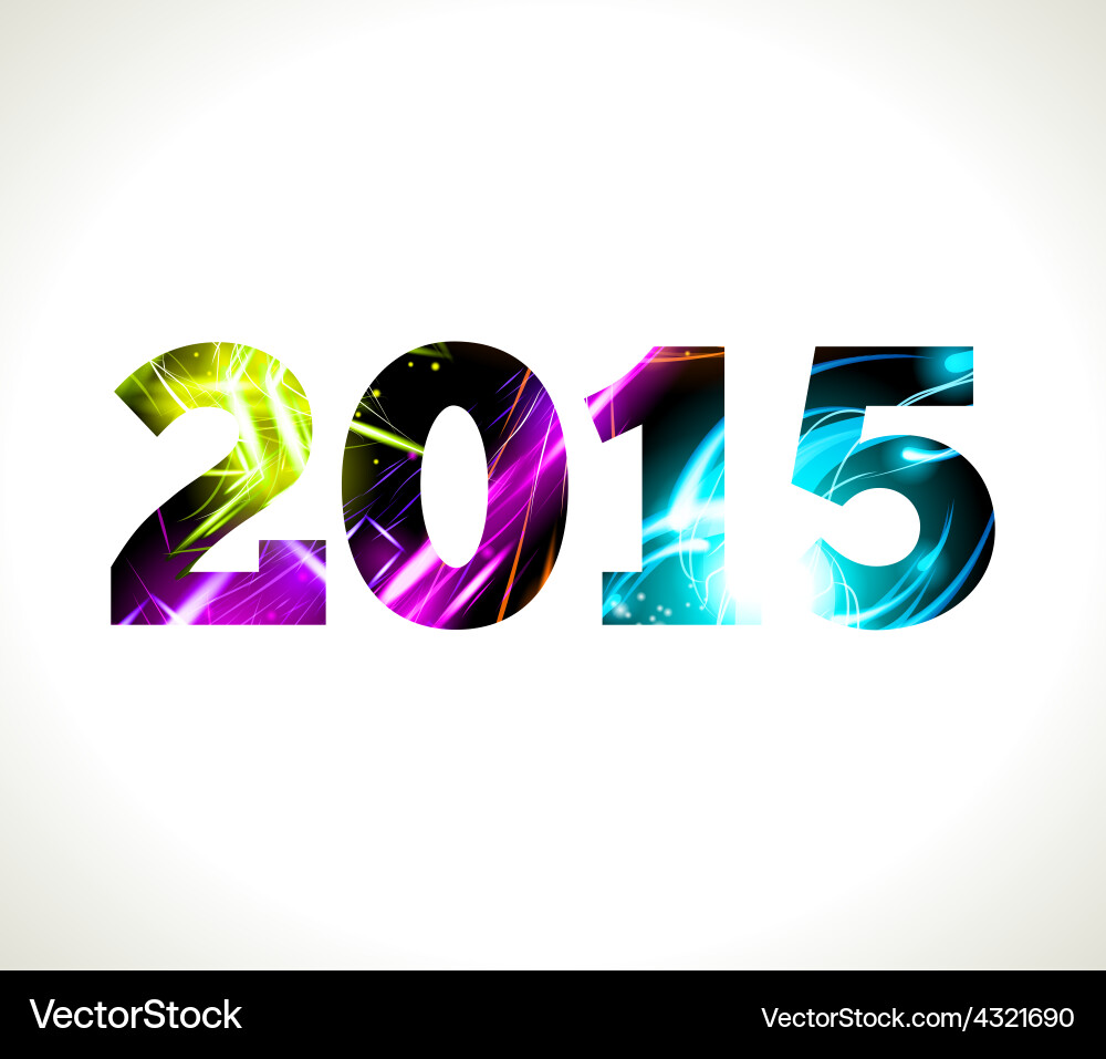 2015 Royalty Free Vector Image - VectorStock