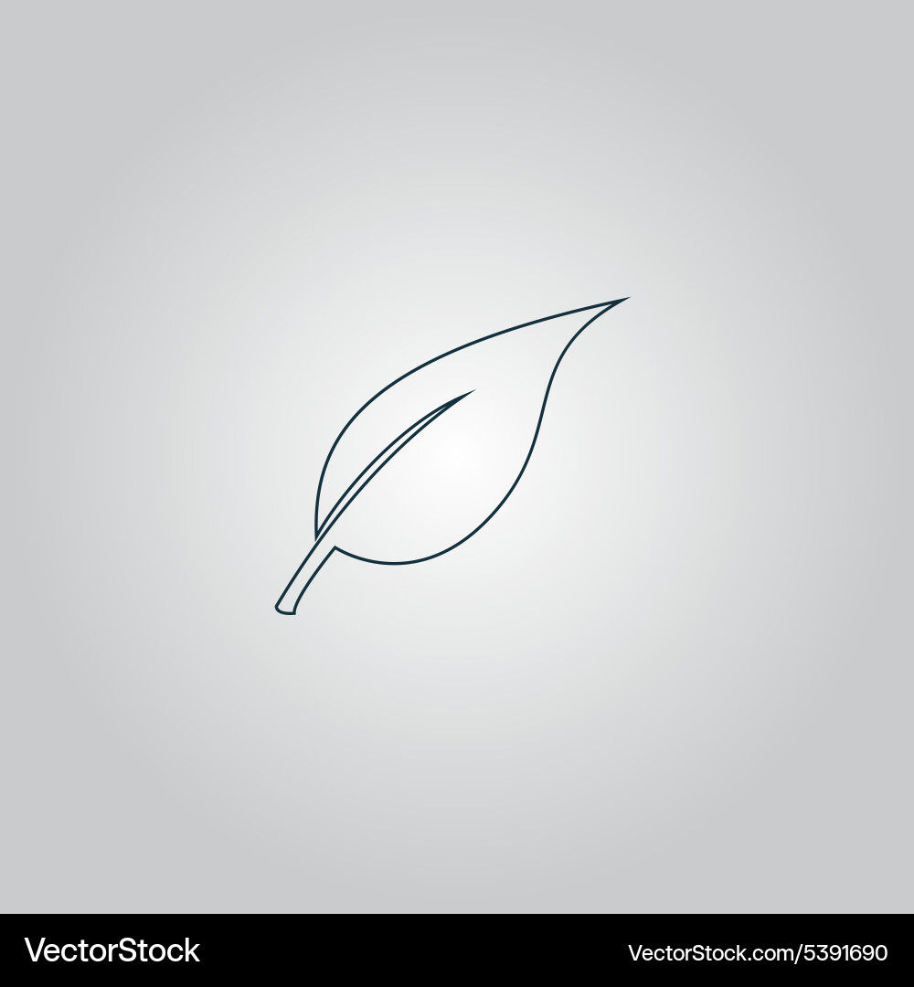 Blatt Icon Lizenzfreies Vektorbild - VectorStock
