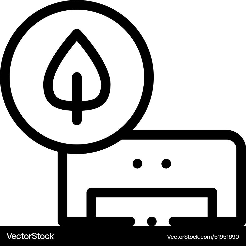 Clean air icon thin linear style design isolated Vector Image