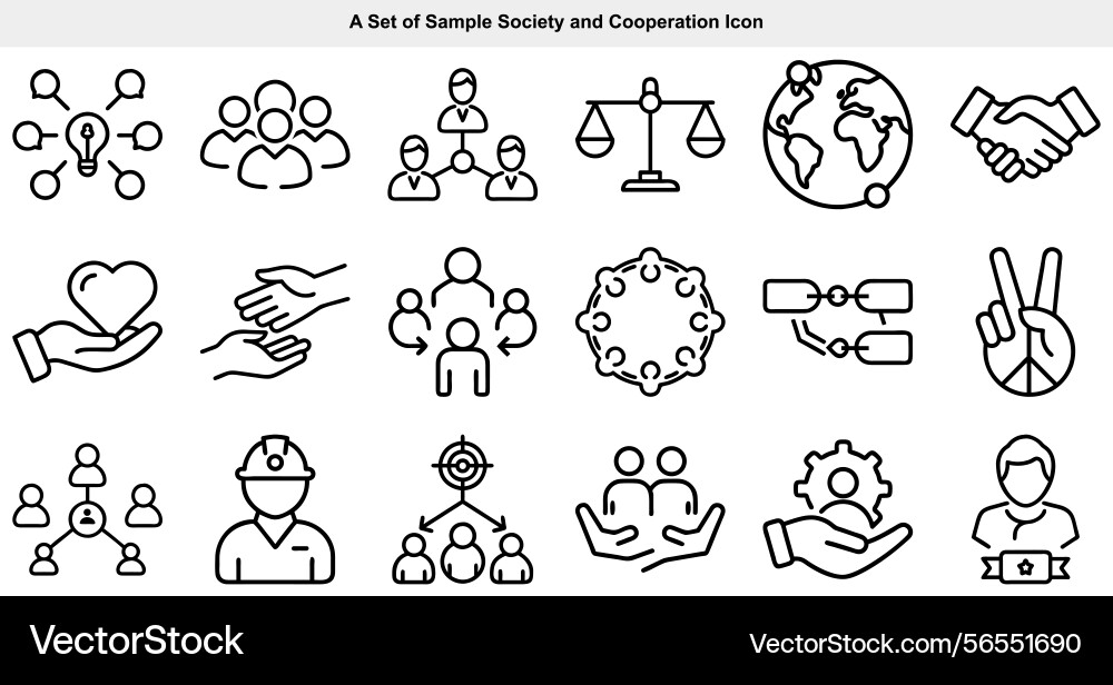 Community harmony and positive collaborations icon