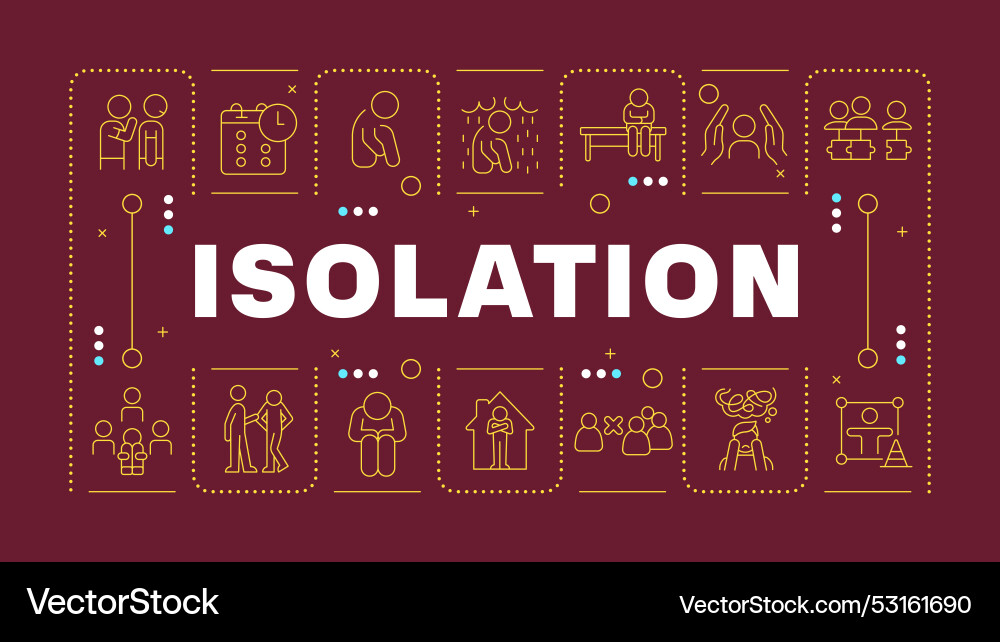Isolation brown word concept Royalty Free Vector Image