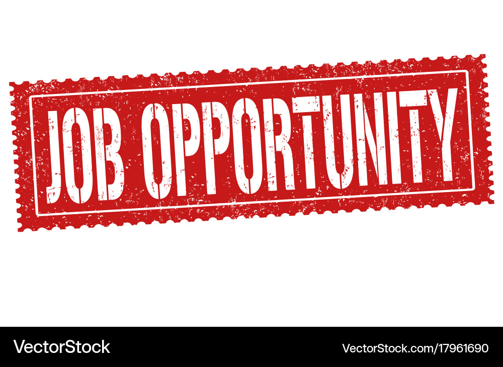 Job opportunity sign or stamp Royalty Free Vector Image