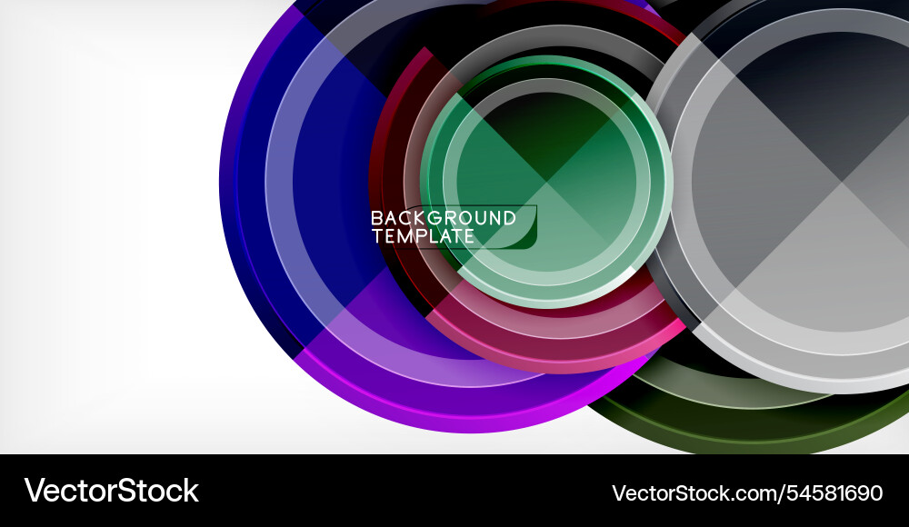 Minimal geometric abstract background circle Vector Image