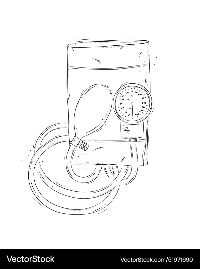 Pressure measurement tool in graphic style Vector Image