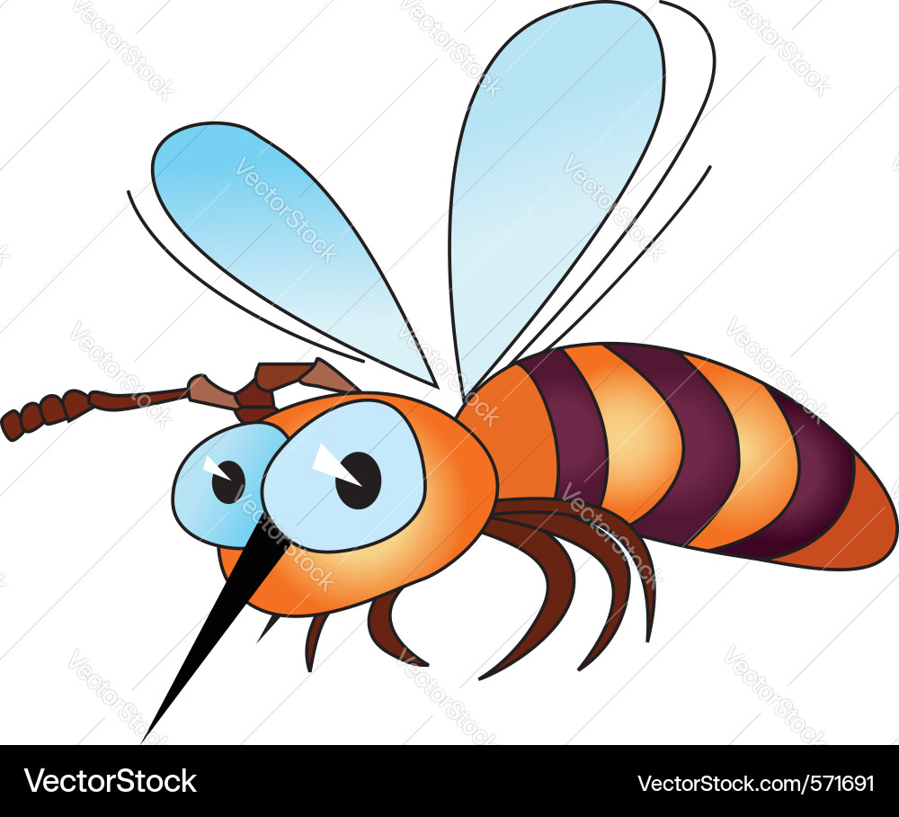 Cartoon bee Royalty Free Vector Image - VectorStock