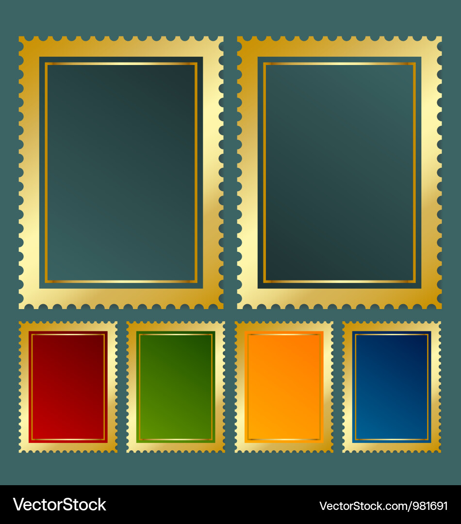 Golden stamp Royalty Free Vector Image - VectorStock