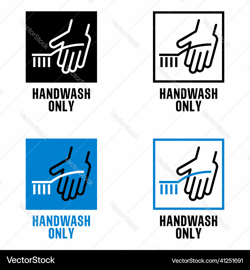 Hand Wash Only Logo Autowäsche Logo Inspiration Schaum Schwamm