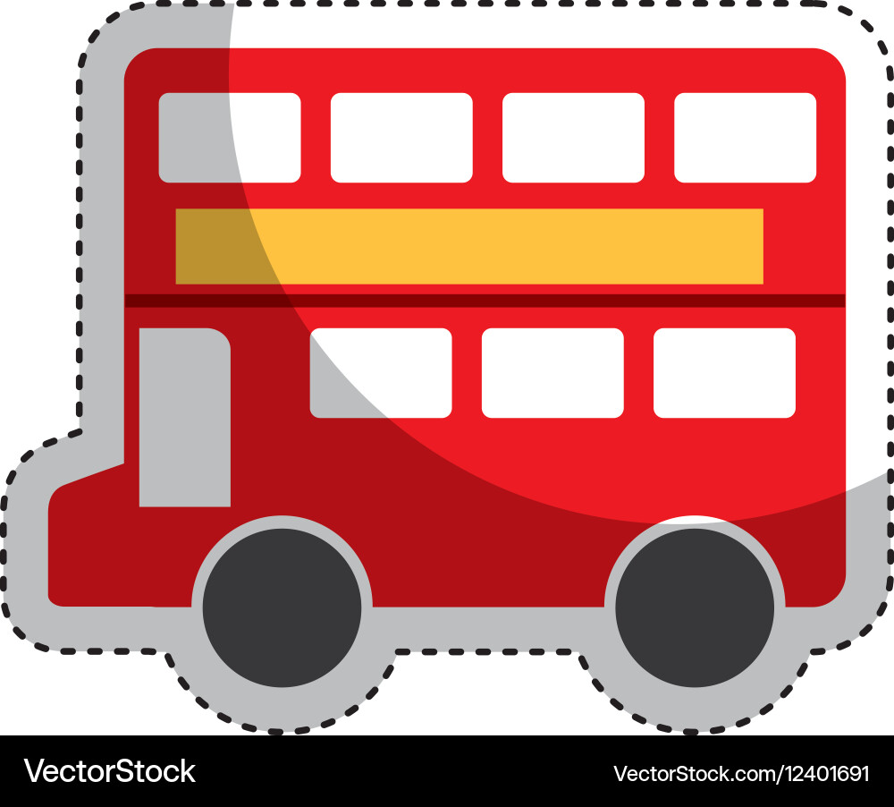 London bus classic icon Royalty Free Vector Image