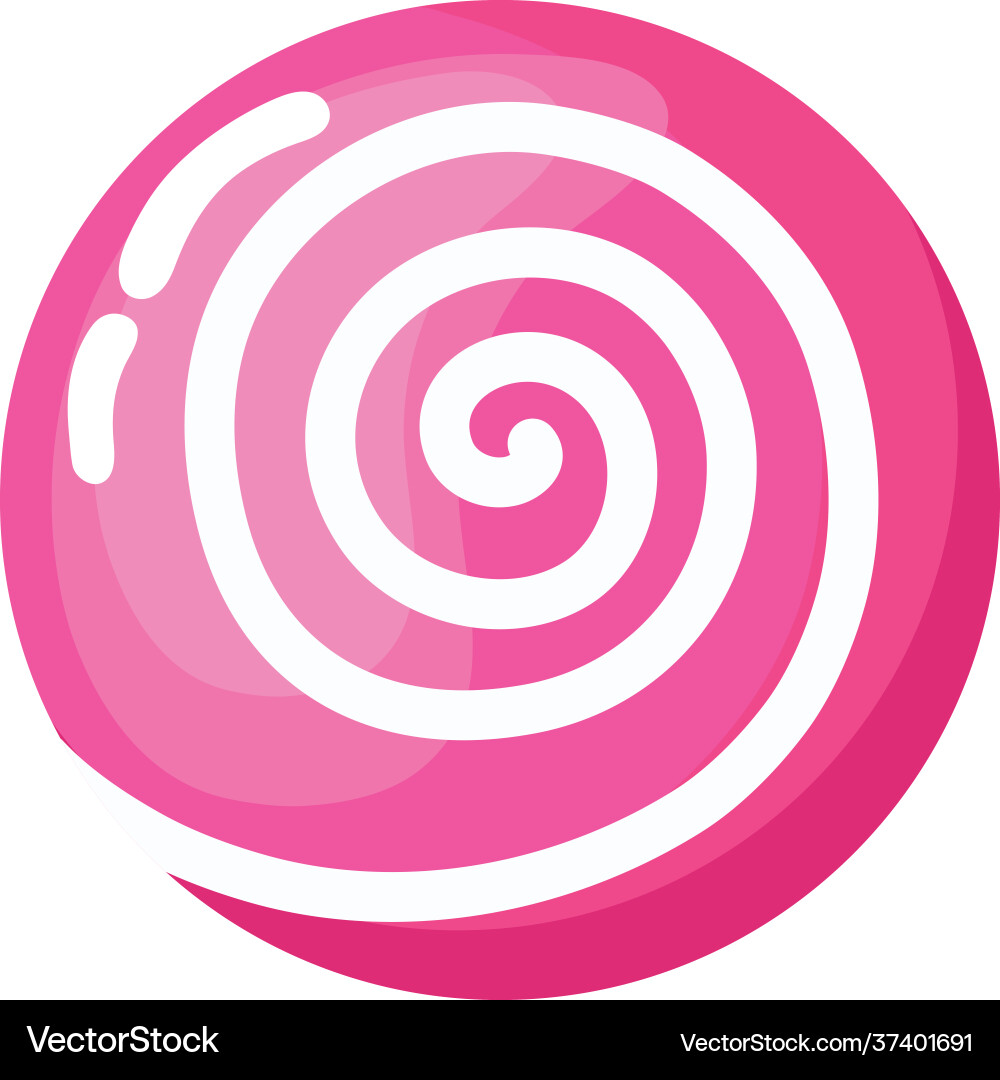 Spiral sweet candy Royalty Free Vector Image - VectorStock