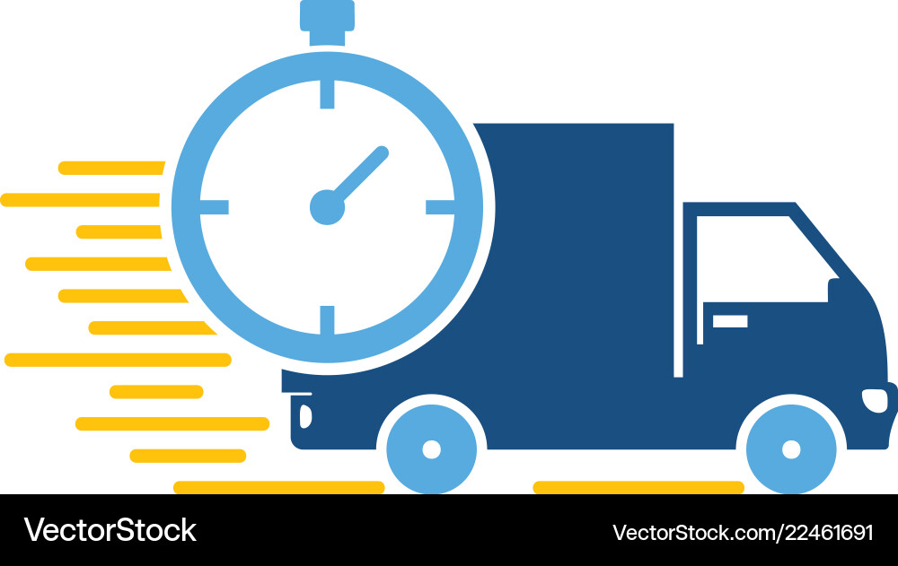 Time logistic logo icon design Royalty Free Vector Image