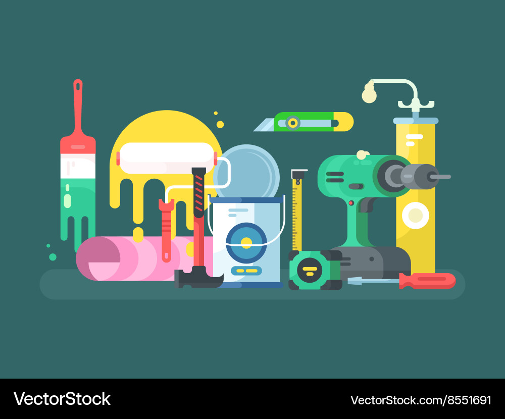 Tools for repair Royalty Free Vector Image - VectorStock