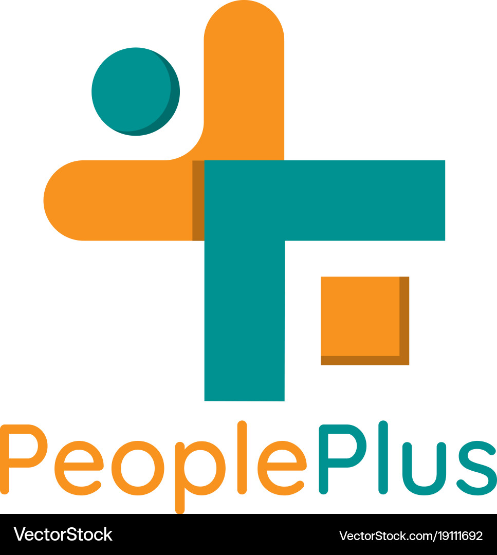 Community people symbol with arrow plus sign Vector Image