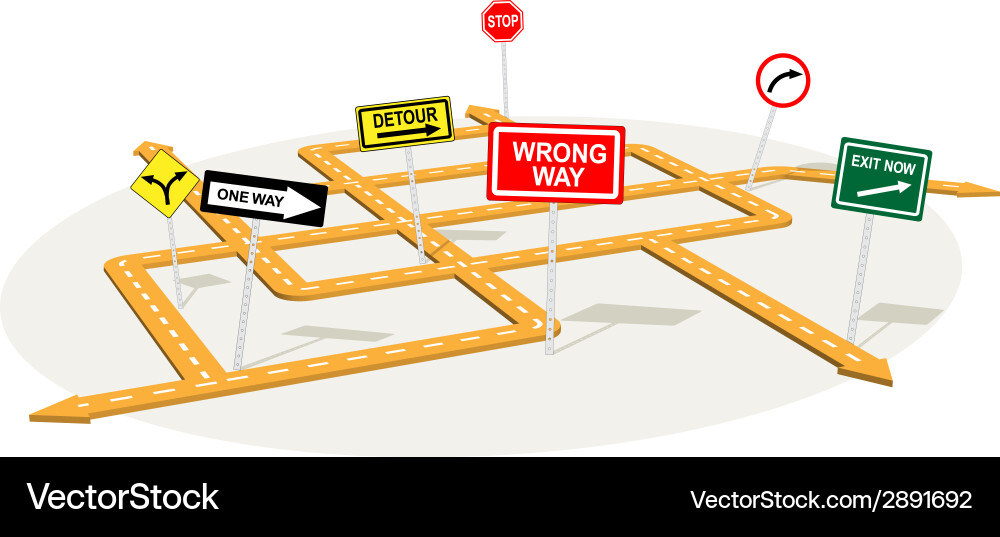 Junction Royalty Free Vector Image - VectorStock