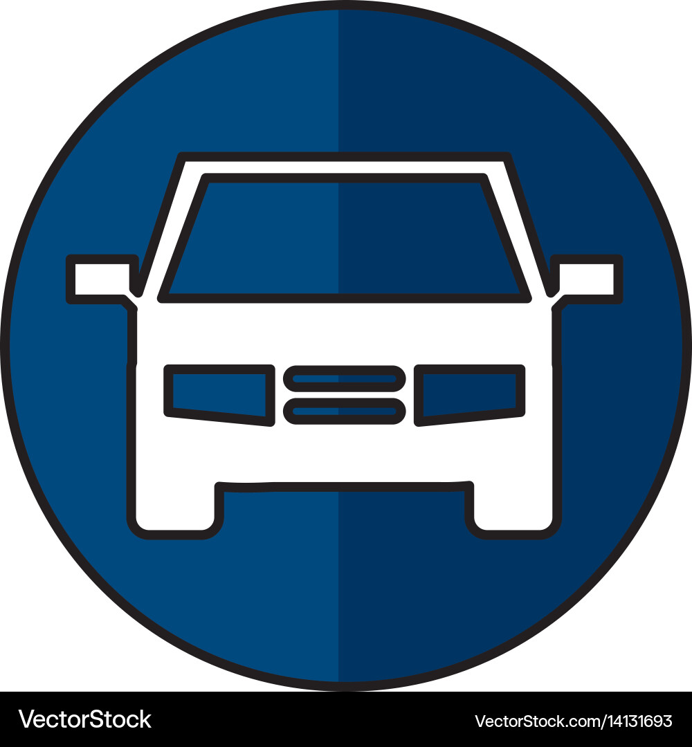 Car vehicle isolated icon Royalty Free Vector Image
