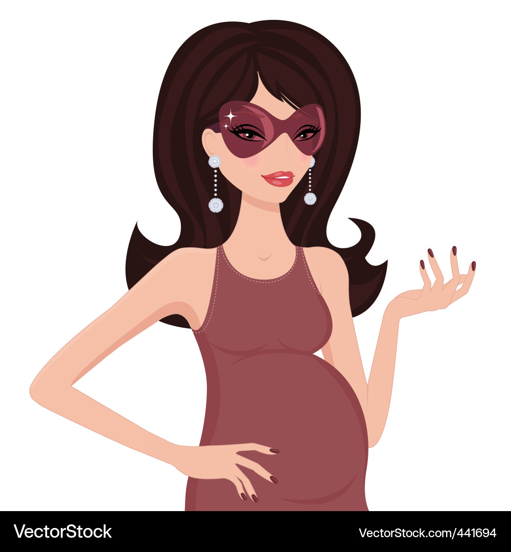 Glamorous mom Royalty Free Vector Image - VectorStock