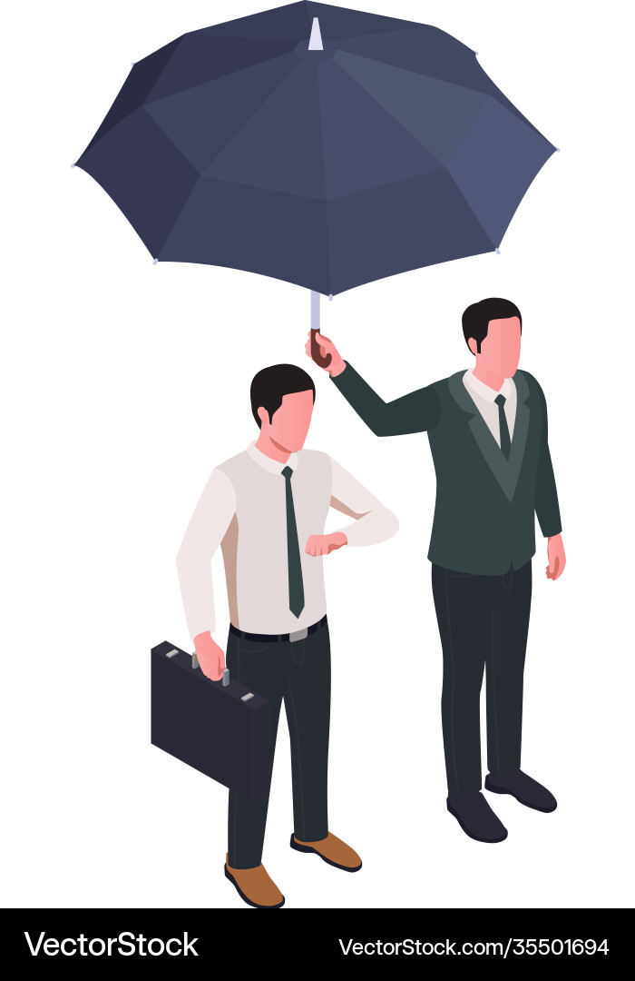 Insurance agents Royalty Free Vector Image - VectorStock