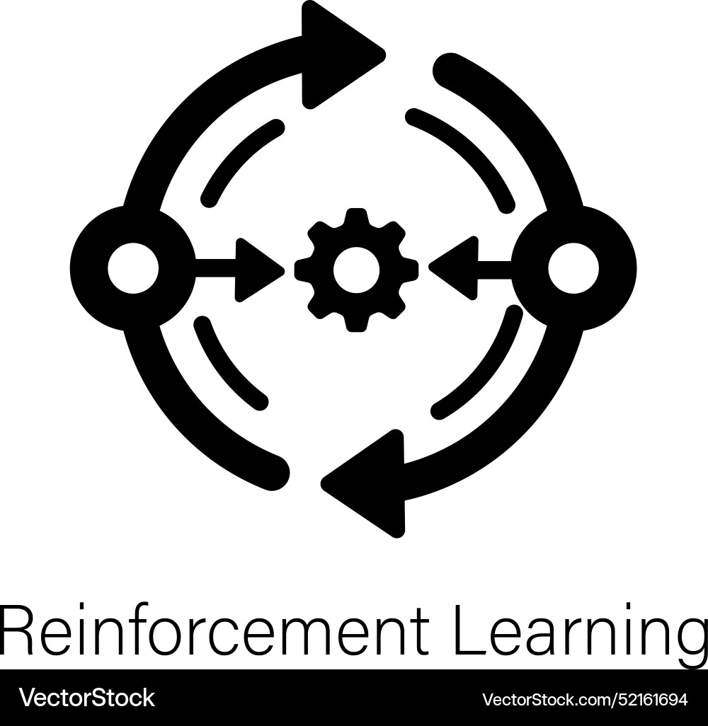 Reinforcement learning Royalty Free Vector Image
