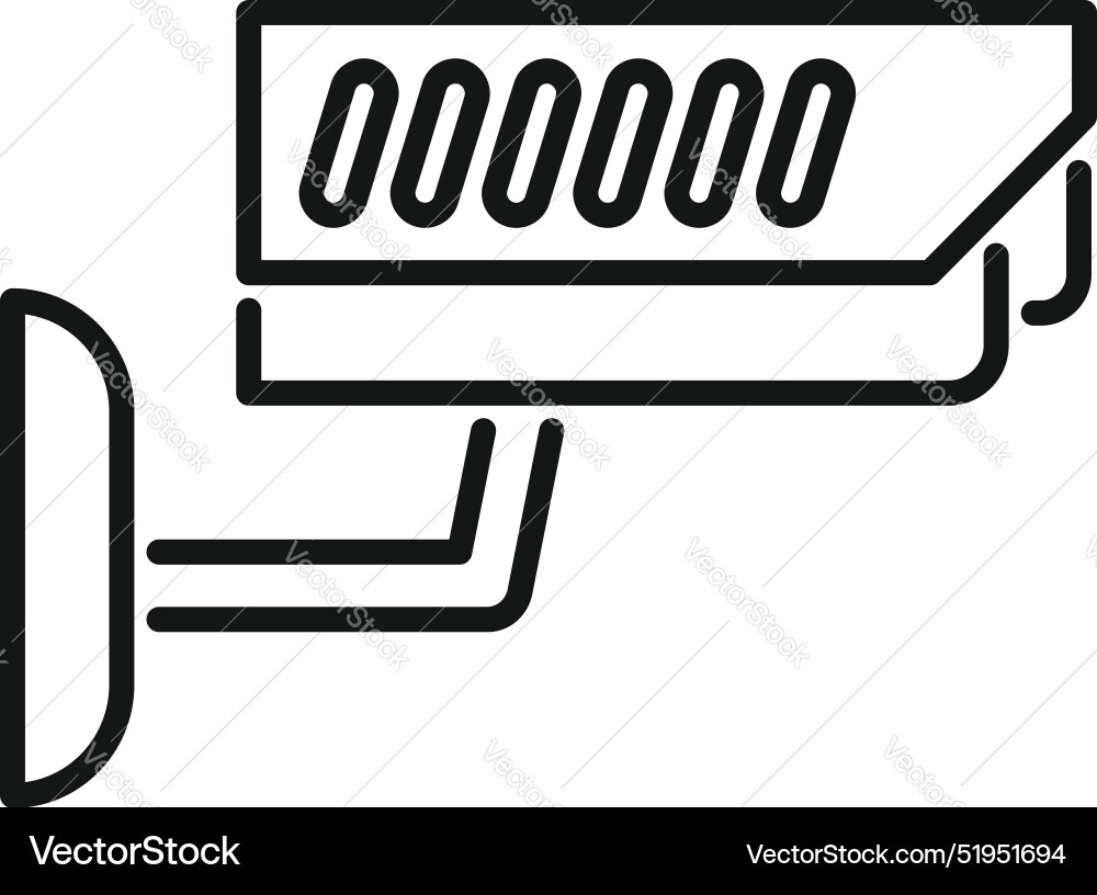 Security camera providing constant surveillance Vector Image